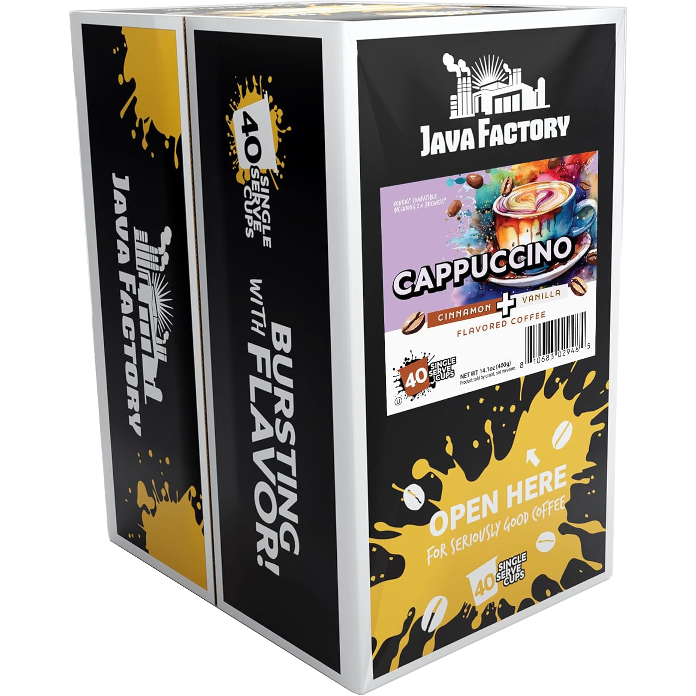 Java Factory Roasters Cappuccino (40 Pack) – Greenbelt Coffee