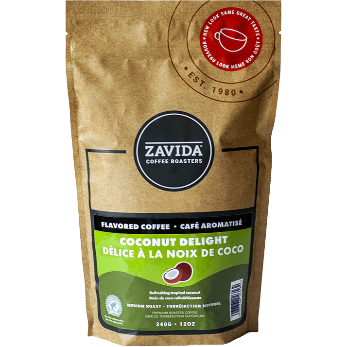 Zavida® Whole Bean Coconut Delight (12oz/340g) – Greenbelt Coffee